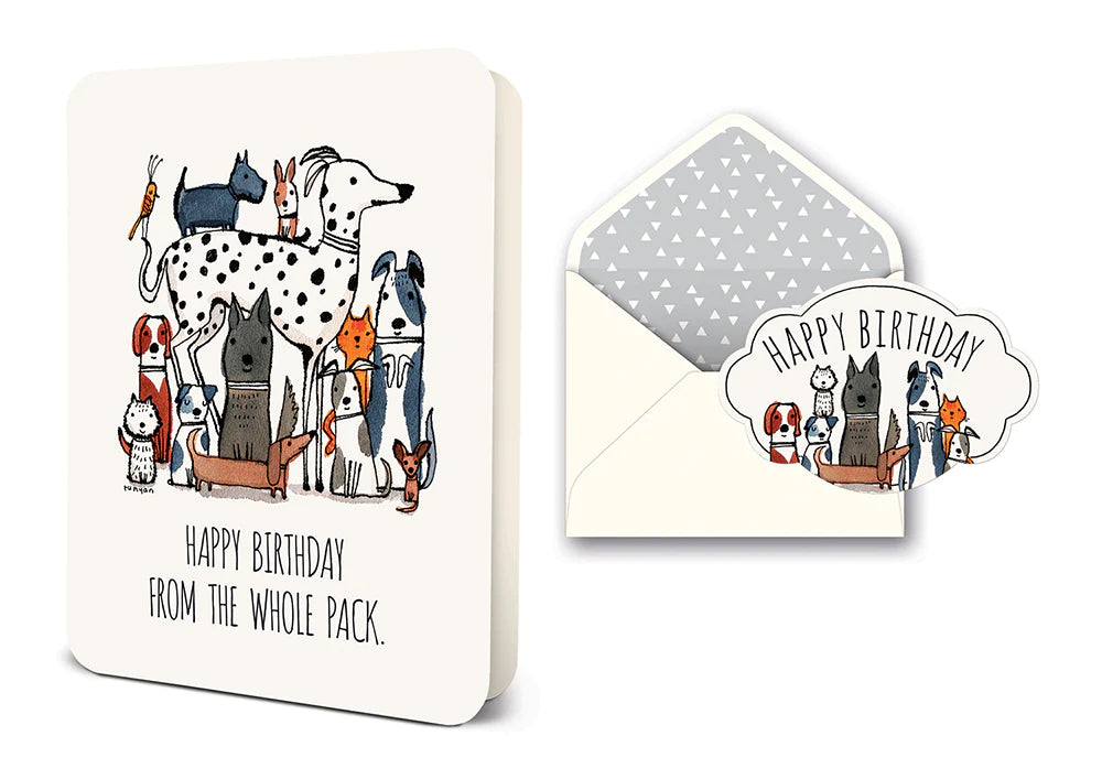 Happy Birthday from the Whole Pack Card – The Silver Barn